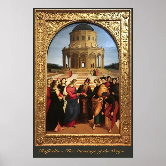 Raphael - The Marriage of the Virgin - painting Poster | Zazzle