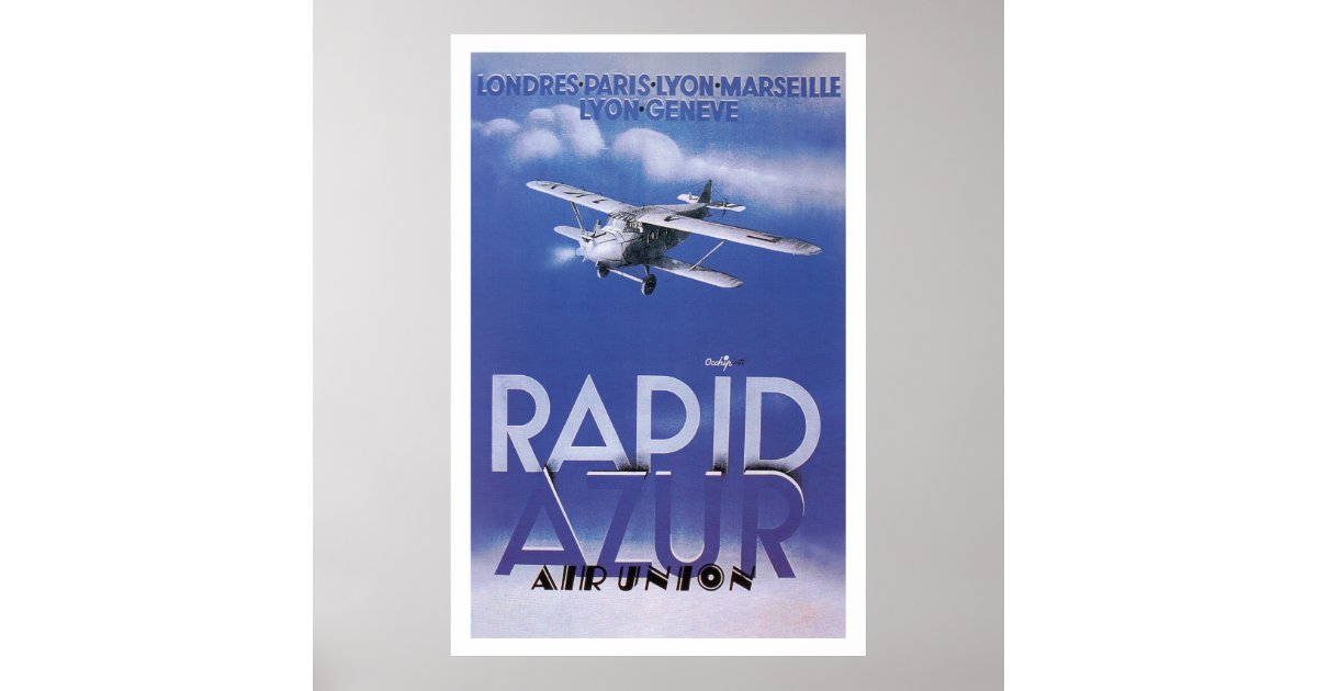 Rapid Azur Poster | Zazzle