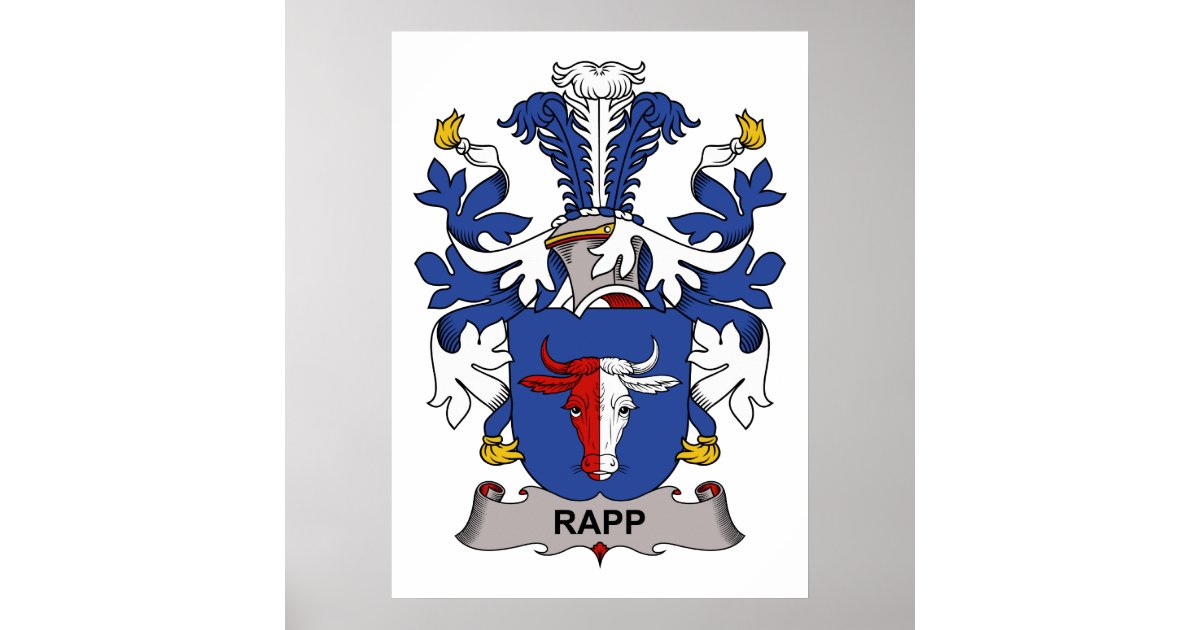 Rapp Family Crest Poster | Zazzle