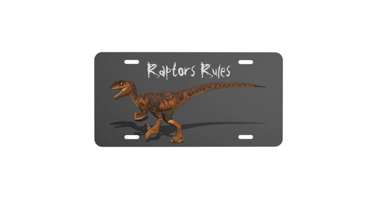 Raptor 1 3D License Plate | Zazzle