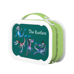 Raptor Group Graphic Lunch Box | Zazzle