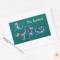 Raptor Group Graphic Rectangular Sticker | Zazzle