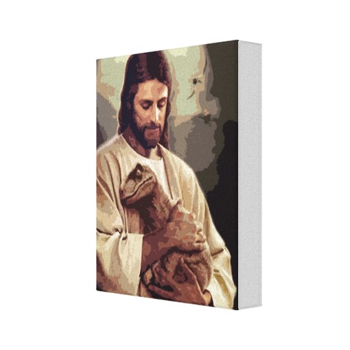 Raptor Jesus Canvas Print | Zazzle