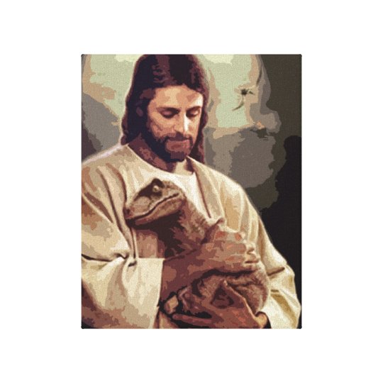 Raptor Jesus Canvas Print | Zazzle.com