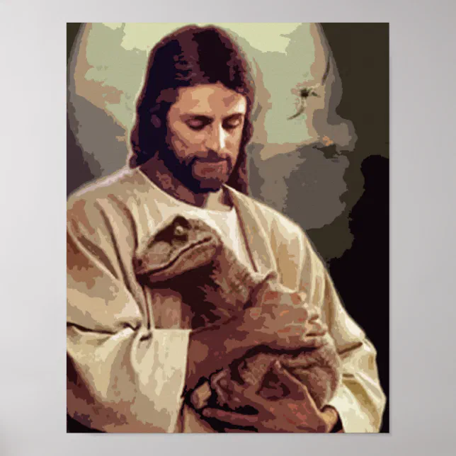 Raptor Jesus Poster | Zazzle