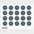 Raptor Rodeo Jesus Classic Round Sticker | Zazzle