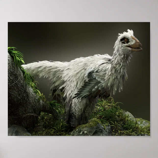 Raptor with feathers poster | Zazzle