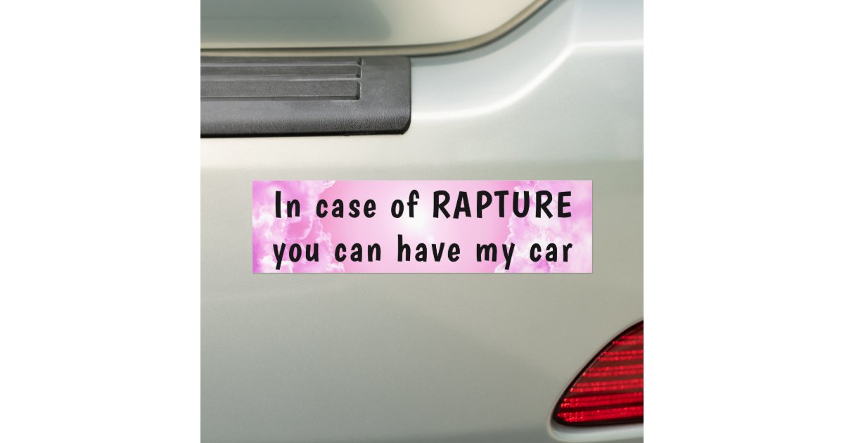 Rapture Bumper Sticker | Zazzle