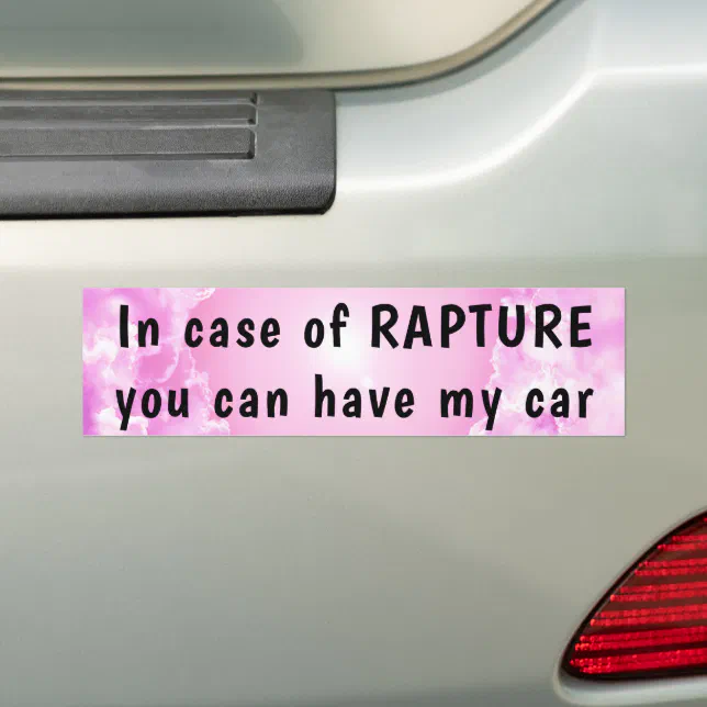 Rapture Bumper Sticker | Zazzle