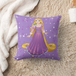 Rapunzel And Pascal Throw Pillow | Zazzle