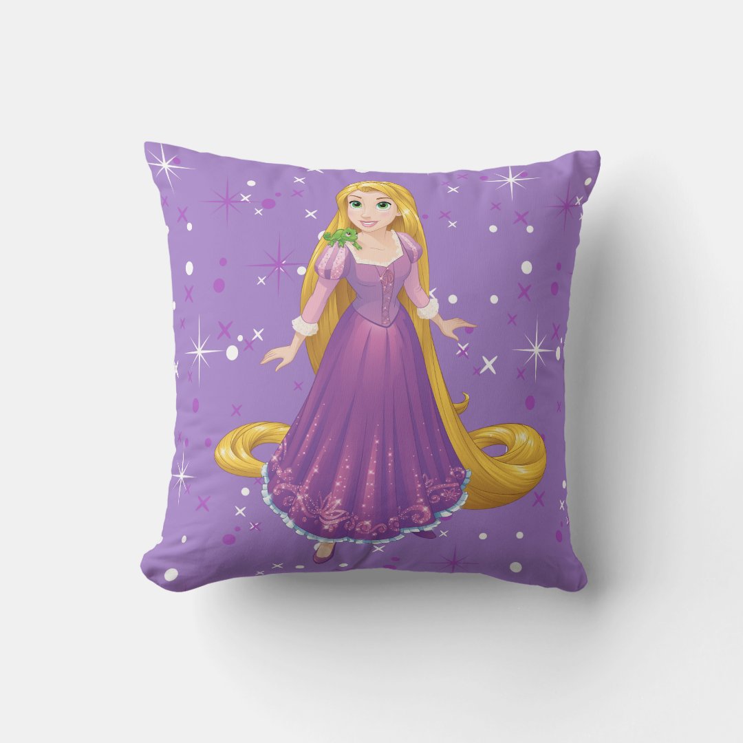Rapunzel And Pascal Throw Pillow | Zazzle