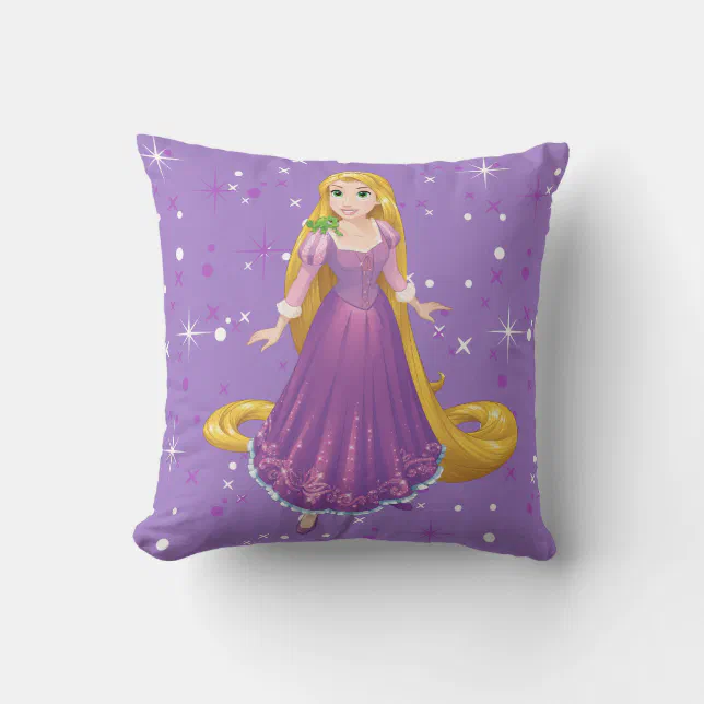 Rapunzel And Pascal Throw Pillow | Zazzle