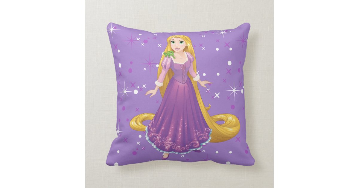Rapunzel And Pascal Throw Pillow | Zazzle.com