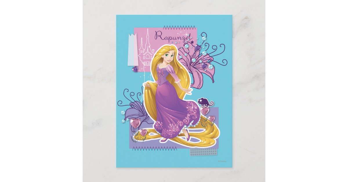 Rapunzel - Artistic Princess Postcard | Zazzle