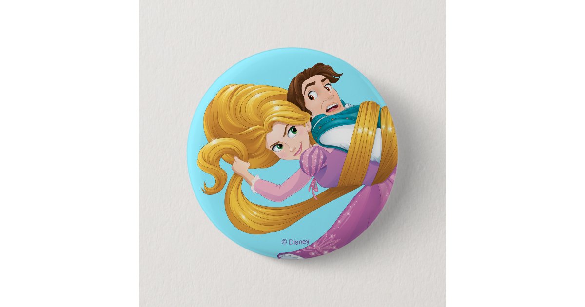 Rapunzel | Bad Hair Day Button | Zazzle