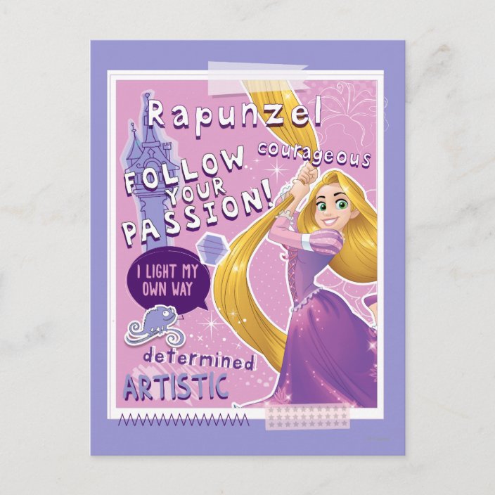 Rapunzel - Follow Your Passion Postcard | Zazzle.com