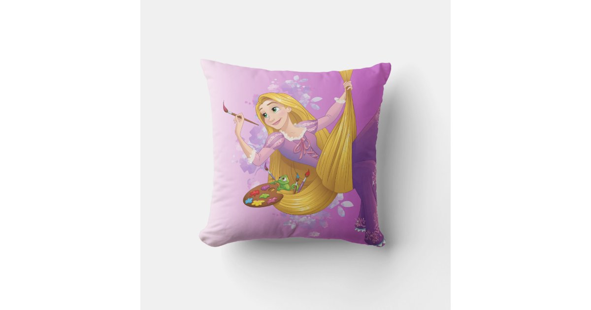 Rapunzel | Hanging Around Throw Pillow | Zazzle