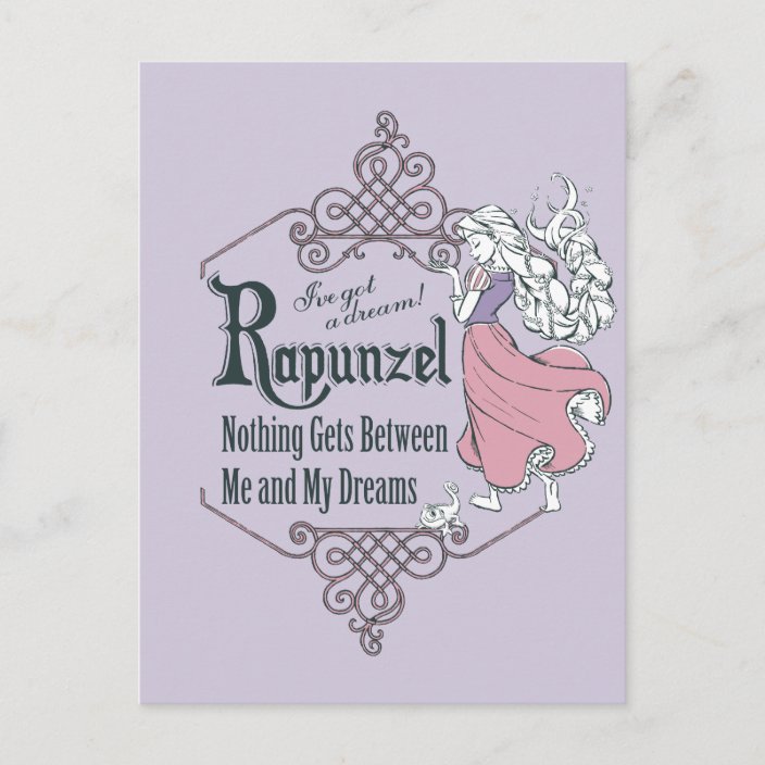 Rapunzel | I've Got a Dream! Postcard | Zazzle.com
