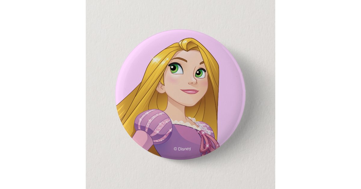 Rapunzel | Princess Power Button | Zazzle