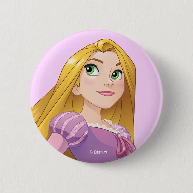 Rapunzel | Princess Power Button | Zazzle