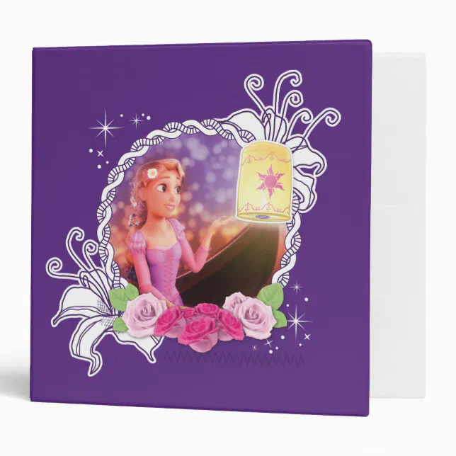 Rapunzel - There's Magic in the World 3 Ring Binder | Zazzle