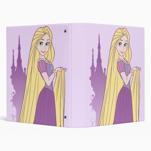 Rapunzel & Tower Graphic 3 Ring Binder | Zazzle