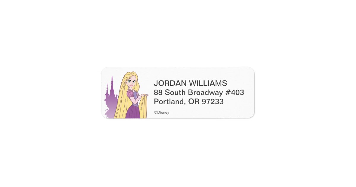Rapunzel & Tower Graphic Label | Zazzle