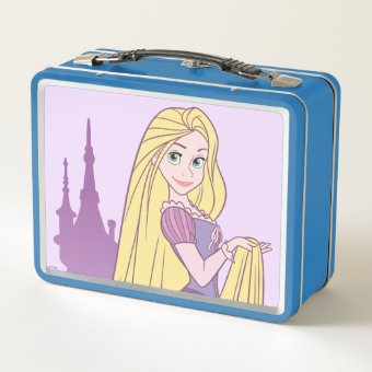 Rapunzel & Tower Graphic Metal Lunch Box | Zazzle