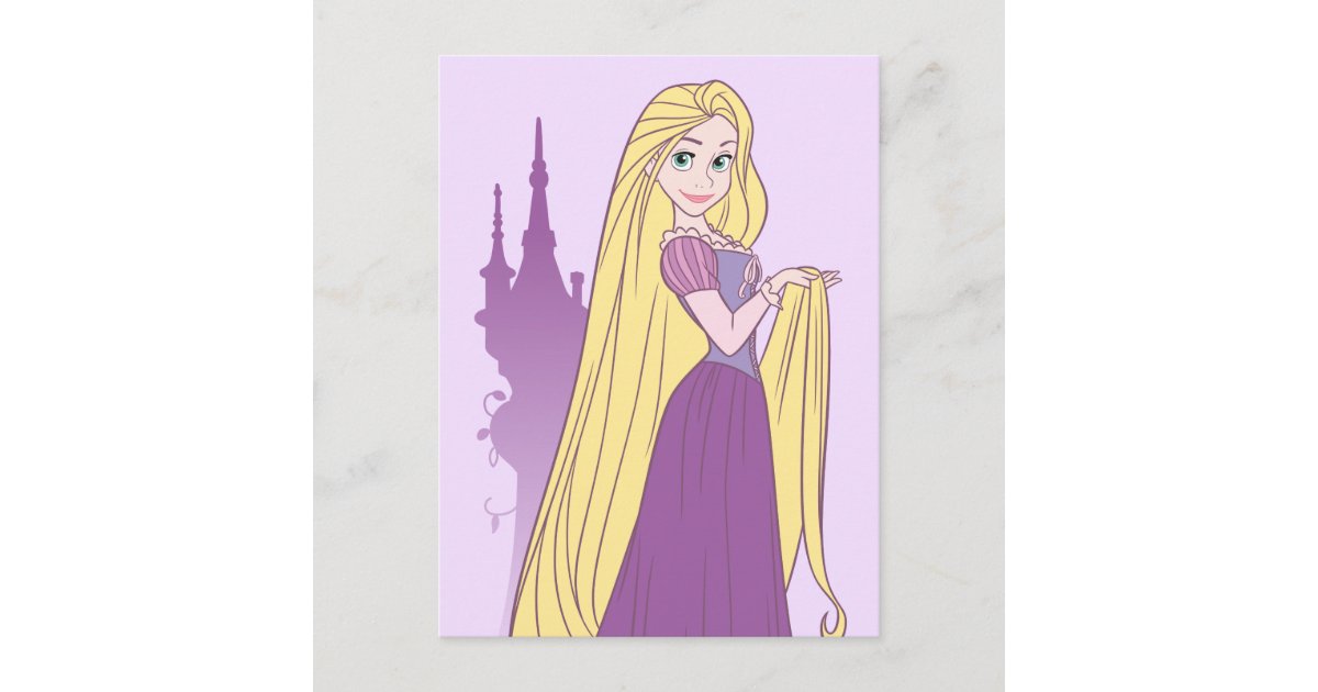 Rapunzel & Tower Graphic Postcard | Zazzle