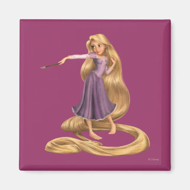 Rapunzel with Paintbrush 2 Magnet | Zazzle