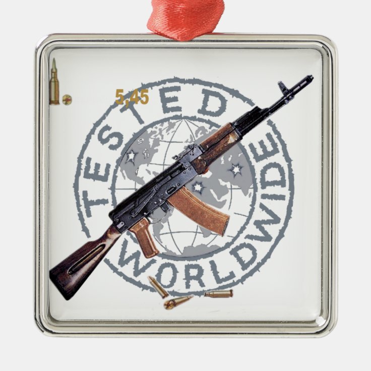 RARE AK-47 RUSSIAN ARMY KALASHNIKOV GUN MILITARY METAL ORNAMENT | Zazzle