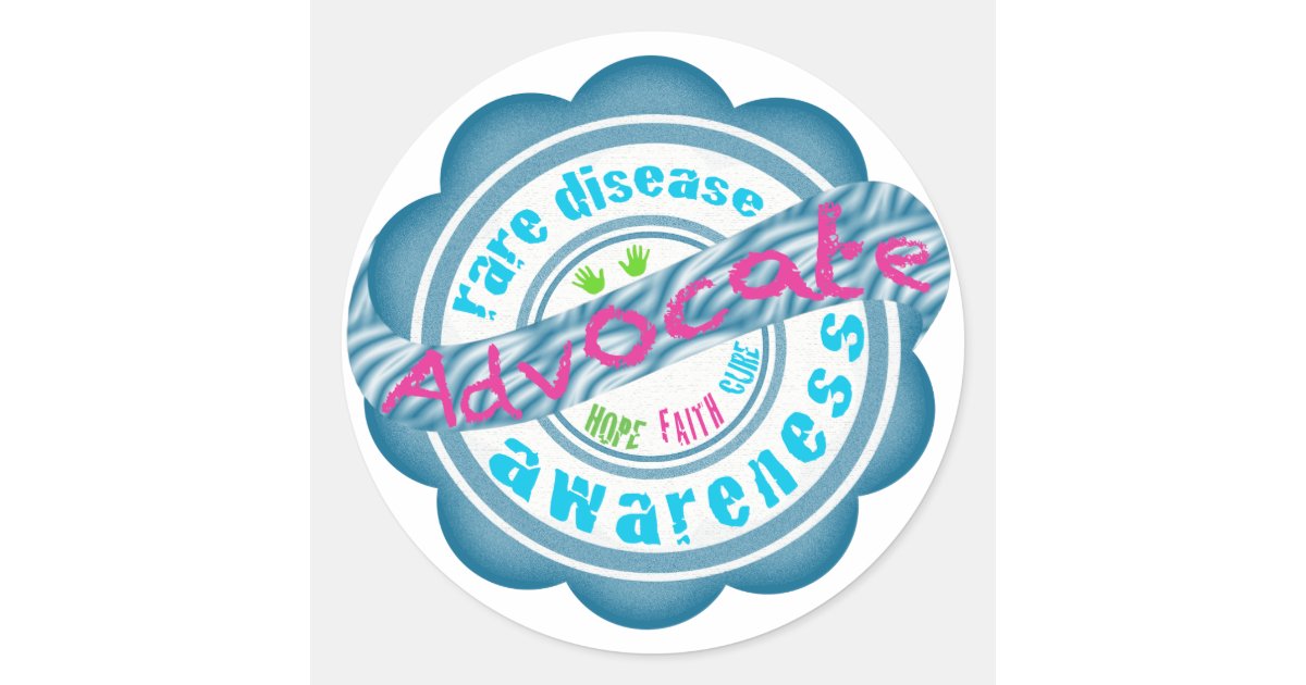 Rare Disease Awareness Classic Round Sticker | Zazzle
