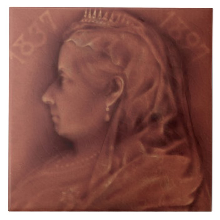 Rare Mauve Queen Victoria 1837-1897 Commemorative Ceramic Tile | Zazzle.com