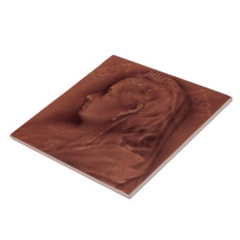 Rare Mauve Queen Victoria 1837-1897 Commemorative Ceramic Tile | Zazzle