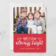 Rarely Calm Always Bright Funny Holiday Photo Card | Zazzle
