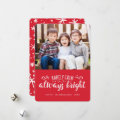 Rarely Calm Always Bright Funny Holiday Photo Card | Zazzle