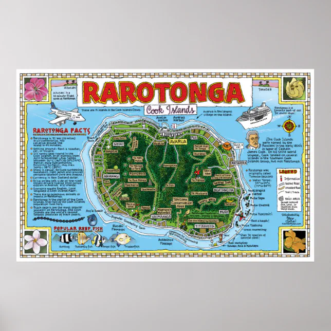 Rarotonga, Cook Islands Poster | Zazzle