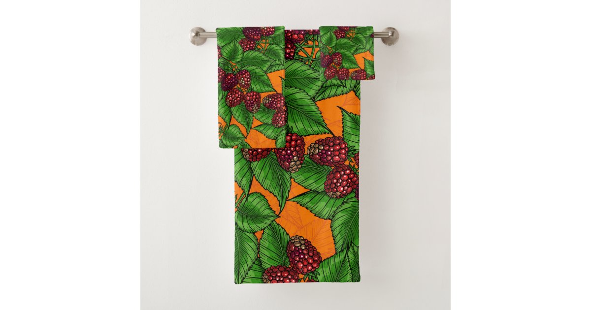 Raspberry Bath Towel Set | Zazzle