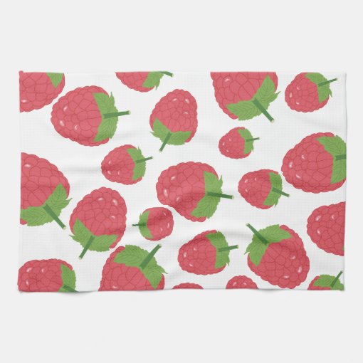 Raspberry Fruit Design Kitchen Towel | Zazzle