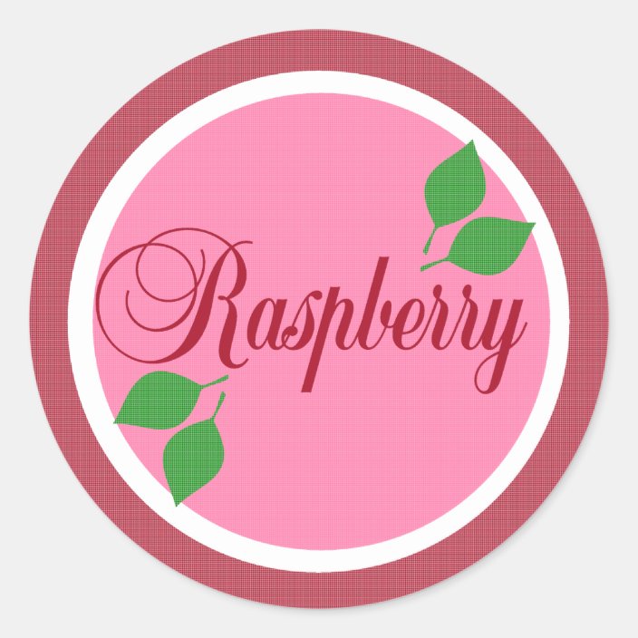 Raspberry Fruit Label Sticker | Zazzle.com