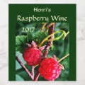 Raspberry Fruit Wine Label | Zazzle