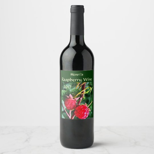 Raspberry Fruit Wine Label | Zazzle.com