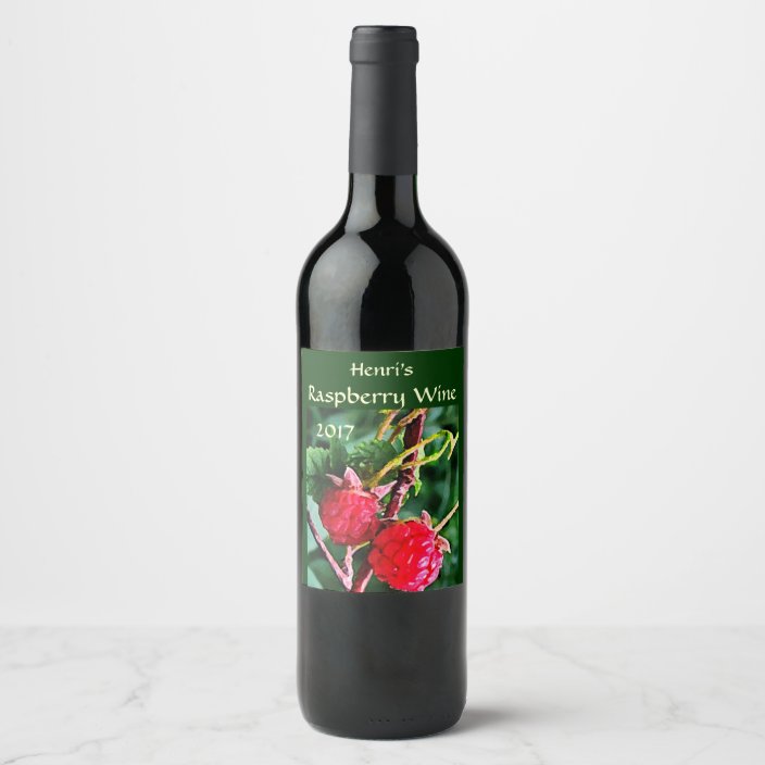 Raspberry Fruit Wine Label | Zazzle.com