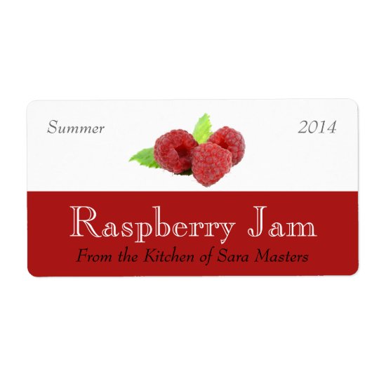 Raspberry Jam Canning Labels | Zazzle.com
