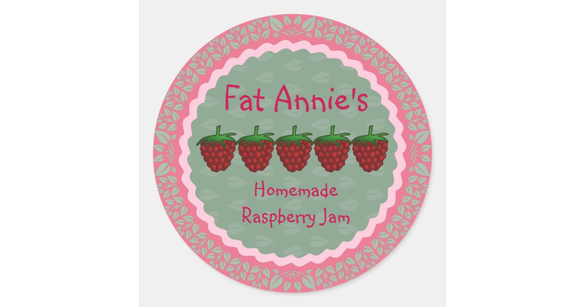 Raspberry Jam Label | Zazzle.com