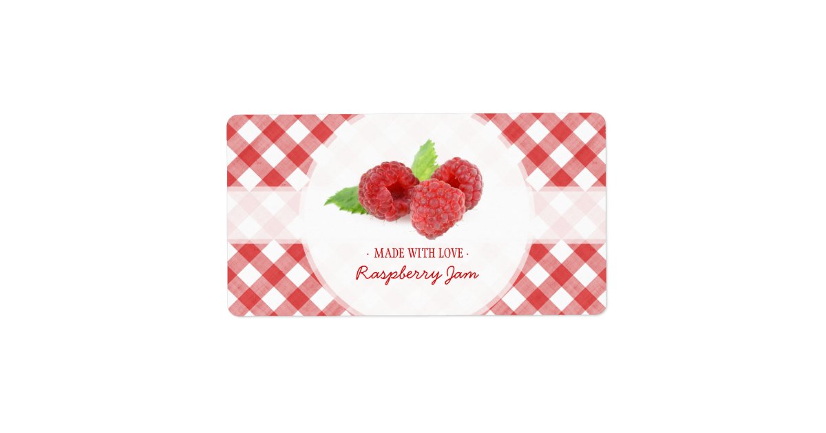 Raspberry Jam label | Zazzle