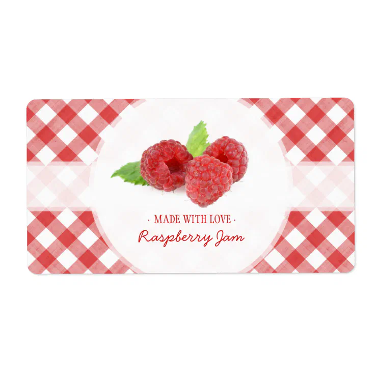 Raspberry Jam label | Zazzle