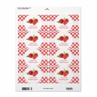 Raspberry Jam label | Zazzle
