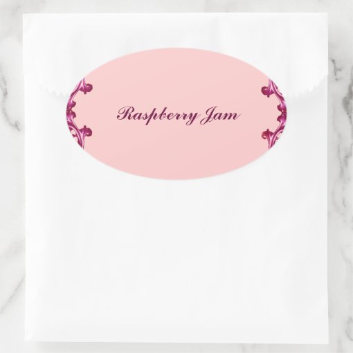 Raspberry jam preserves label and sticker | Zazzle