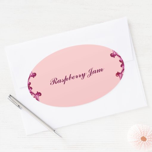 Raspberry jam preserves label and sticker | Zazzle
